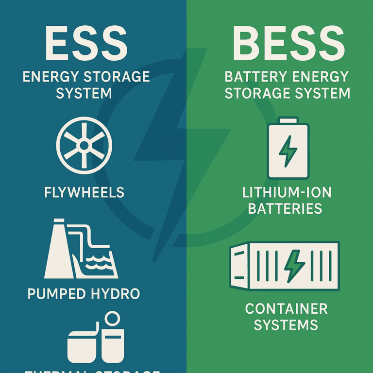 🔋 What’s the Real Difference Between BESS and ESS?