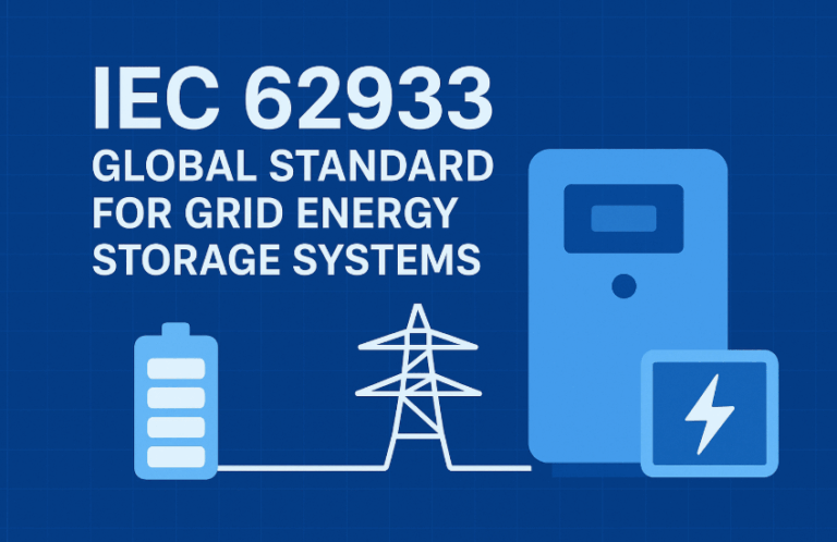 IEC 62933: Global Standard for Grid Energy Storage Systems - SunLith Energy