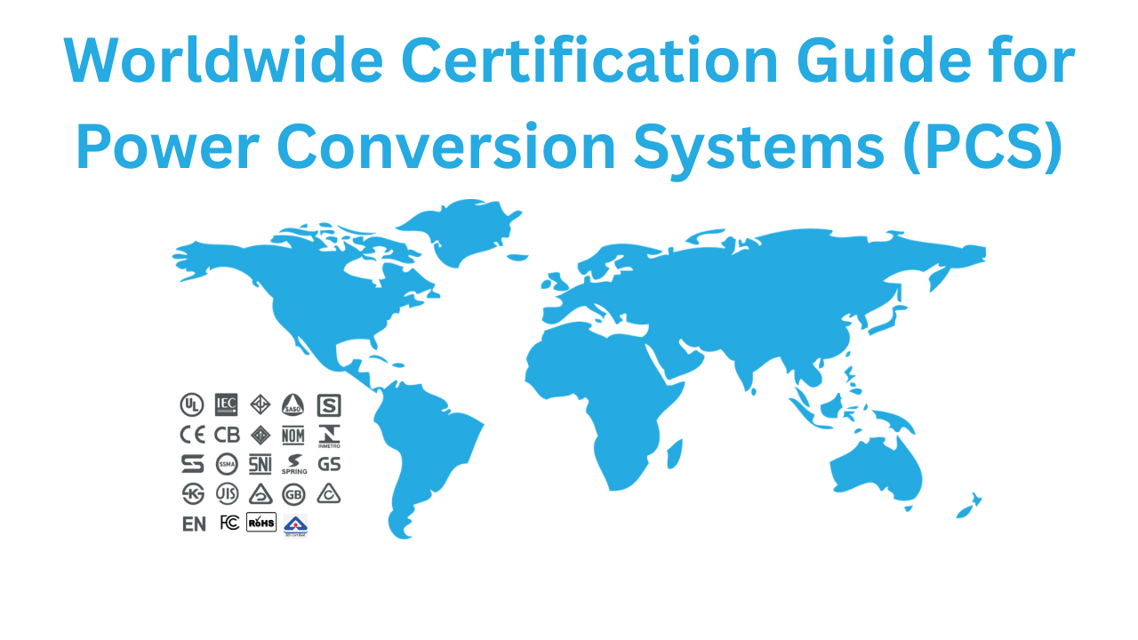 Power Conversion Systems worldwide PCS Certification Guide