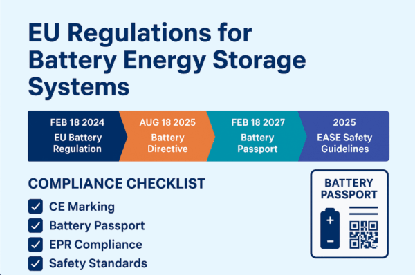 EU Regulations for Battery Energy Storage Systems (BESS): Compliance ...