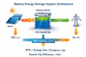 BESS Round Trip Efficiency: How to Calculate Battery Storage Efficiency