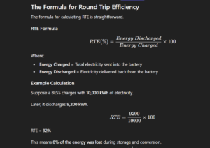 BESS Round Trip Efficiency: How to Calculate Battery Storage Efficiency