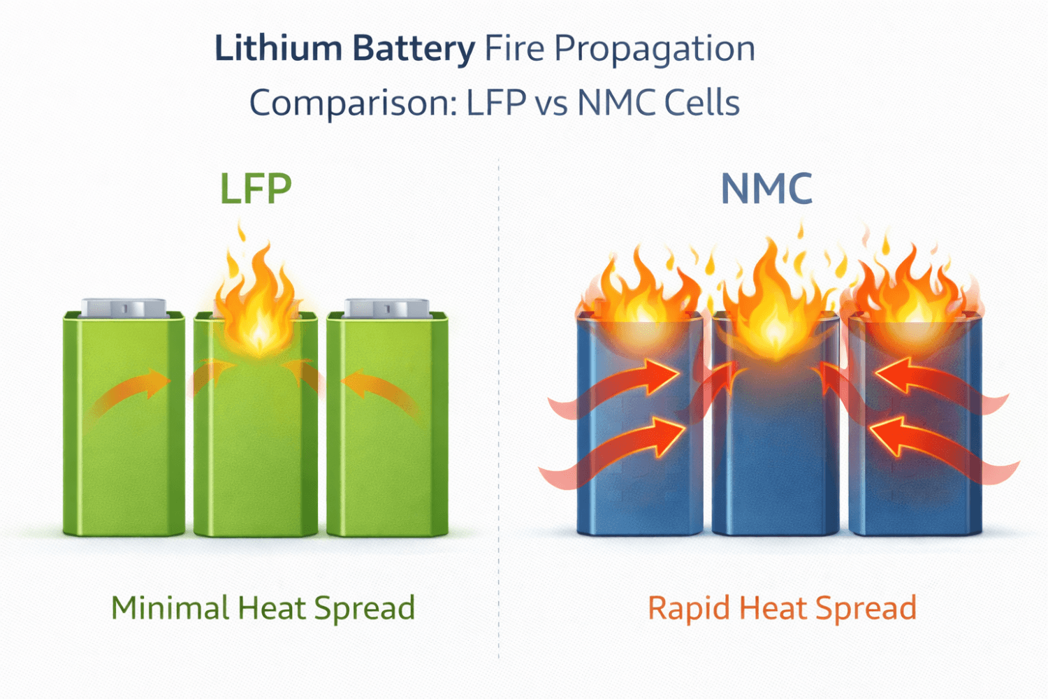 NMC Battery vs LFP Safety: The Complete BESS Risk Breakdown (2026)